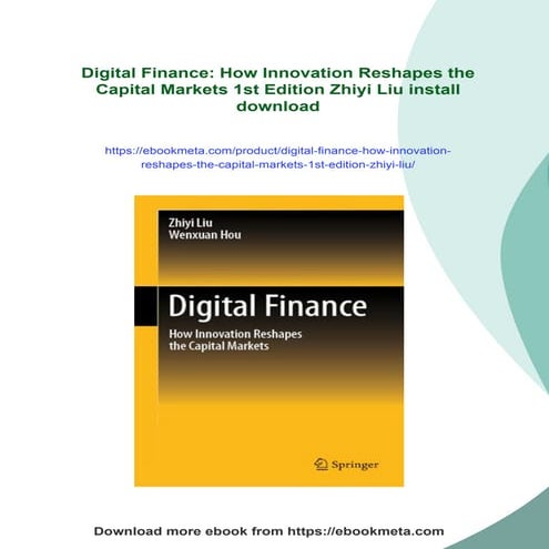 Digital Finance: How Innovation Reshapes the Capital Markets 1st ...