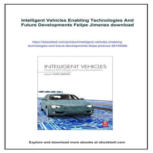 Intelligent Vehicles Enabling Technologies And Future Developments ...
