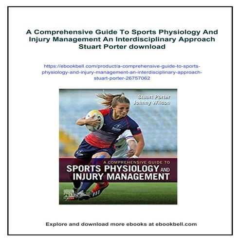 A Comprehensive Guide To Sports Physiology And Injury Management An ...