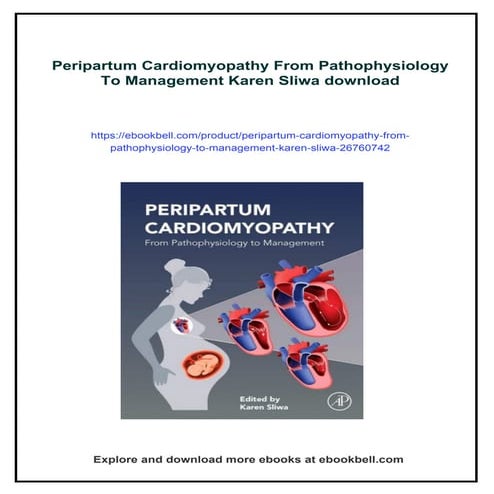 Peripartum Cardiomyopathy From Pathophysiology To Management Karen ...