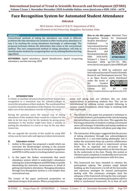 Development of an Automatic & Manual Class Attendance System using Haar Cascade-based Facial ...