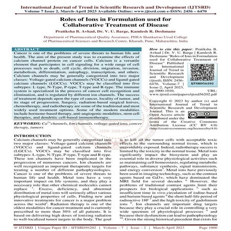 Ion Channels in Health and Disease, Pharmacology and Applications | PPTX