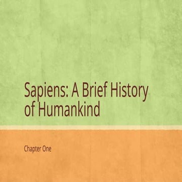 Sapiens: A Brief History of Humankind book review | PPT