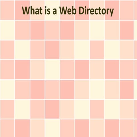 What is a Web Directory | PPTX