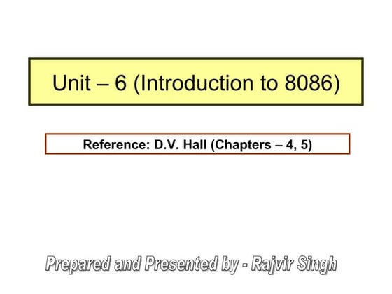 Stack Memory Organization of 8086 Microprocessor | PPT