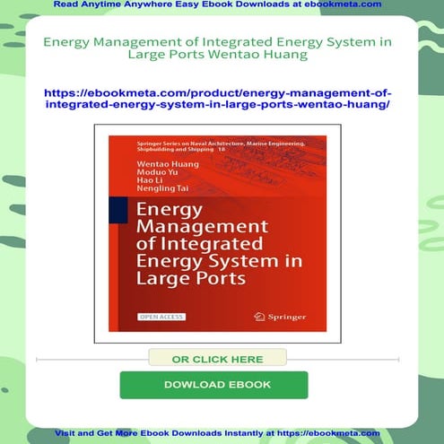 Energy Management of Integrated Energy System in Large Ports Wentao ...