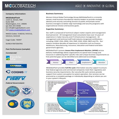 MCG_OnePageBrochure_Final | PDF | Business | Business and Finance