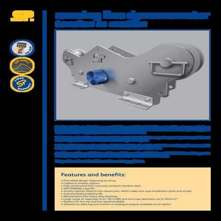 Running Line Wire Rope monitors - dynamometer / tensiometer | PDF