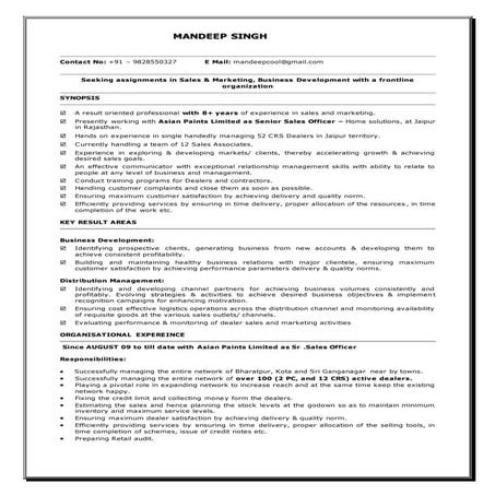 Joseph Smith CV | DOCX