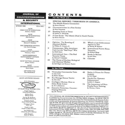 Journal of Counterrorism & Security International | DOCX