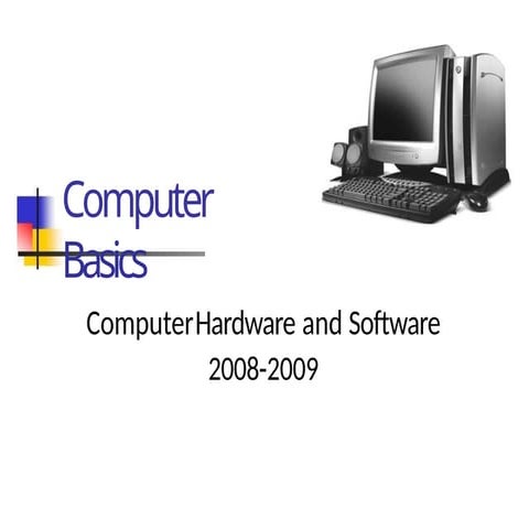 Computer Hardware And Software 2008 09 Pptx