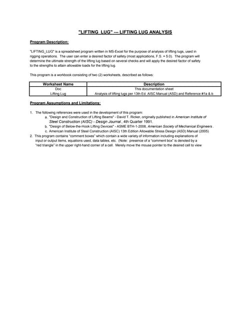 Pad+eye+design lifting+lug+standart | PDF