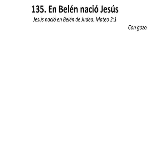 135 en belén nació jesús | PPT