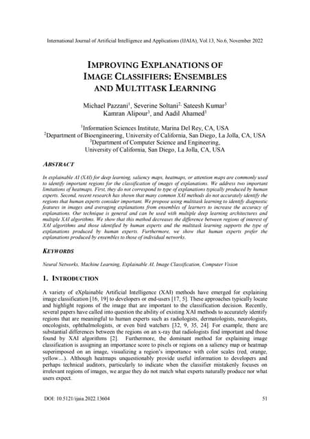 Improving Explanations Of Image Classifiers Ensembles And Multitask