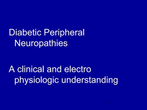 TENS - in diabetic peripheral neuropathy | PPT