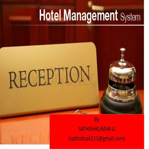 HOTEL MANAGEMENT SYSTEM | PPT