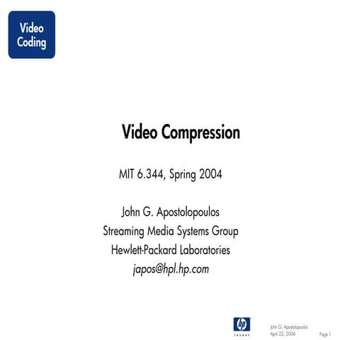 video_compression_2004 | PPT