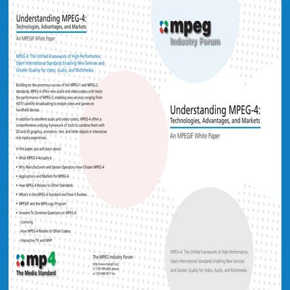 whitepaper_mpeg-if_understanding_mpeg4 | PDF | Digital Audio | Computer Software and Applications