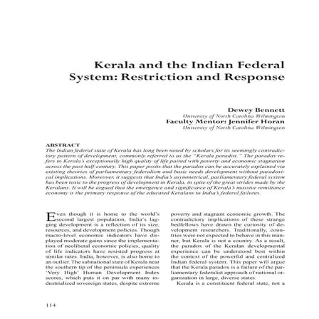 Presentation on the kerala model of development | PPT