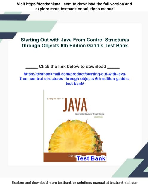 Starting Out With Java From Control Structures Through Objects 6th 3672