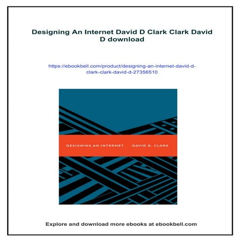 Designing An Internet David D Clark Clark David D | PDF