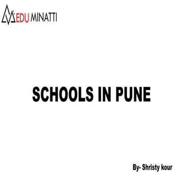 Schools in Pune | PDF