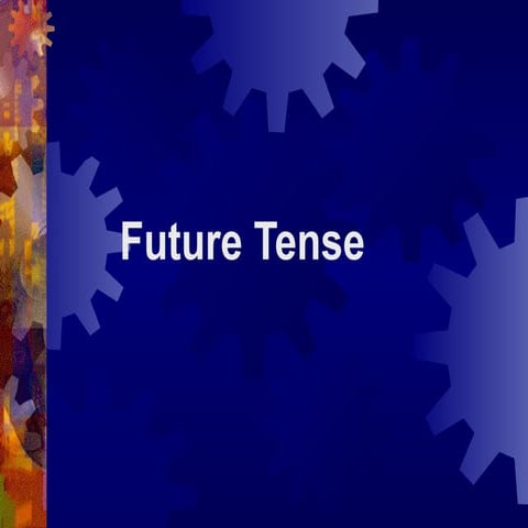 Future Tense of the Verb | PPTX