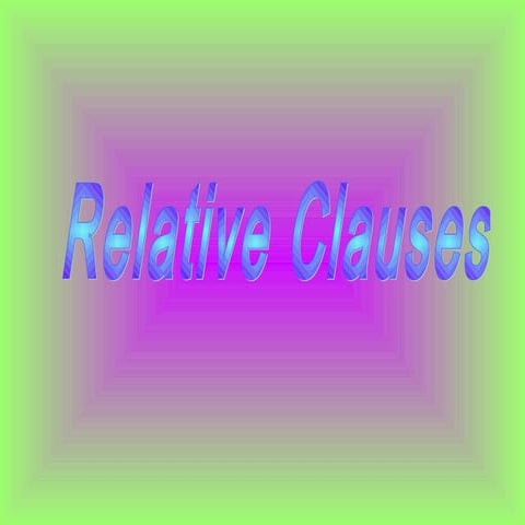 relativeclause1 | PPT