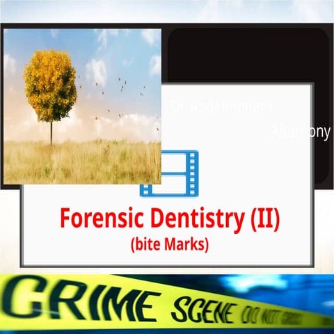BITE MARKS IN FORENSIC ODONTOLOGY AND INVESTIGATIONS | PPT