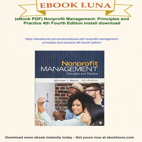 (eBook PDF) Nonprofit Management: Principles and Practice 4th Fourth ...