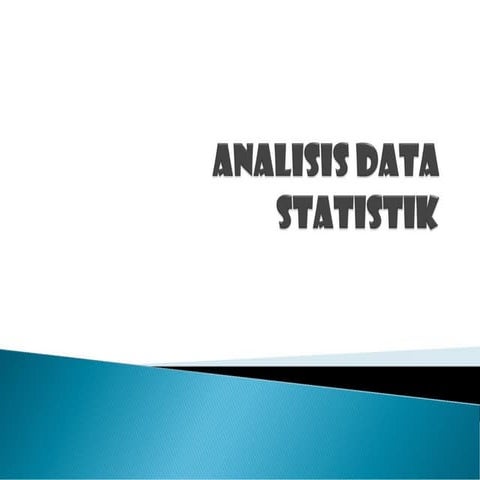 13750410 analisis-data-statistik | PPT