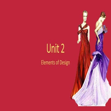 element of design for fashion design student | PPT