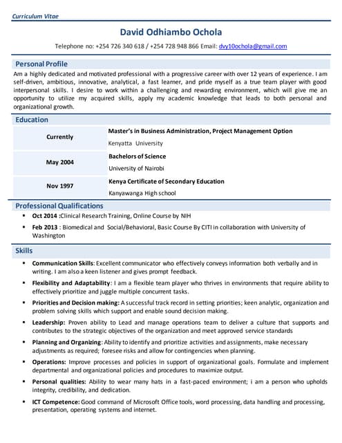 Godwin's cv | PDF