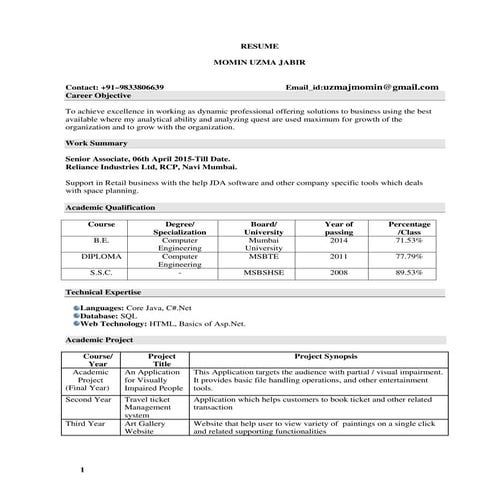 Resume 2016 Pdf