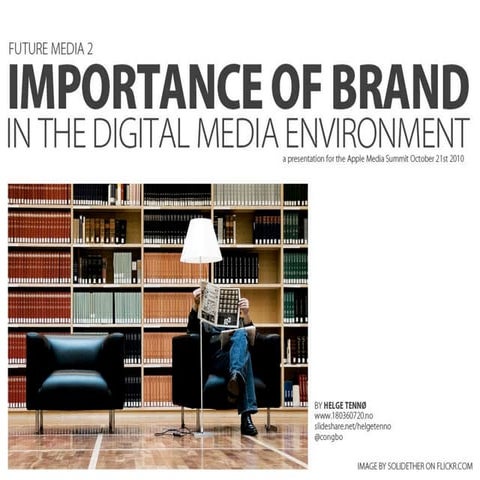 The importance of brand in the digital media environment | PDF