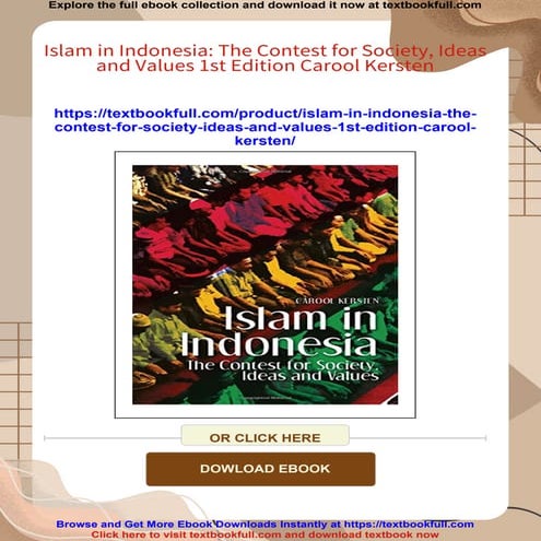 Islam in Indonesia: The Contest for Society, Ideas and Values 1st ...