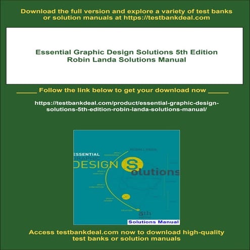 Essential Graphic Design Solutions 5th Edition Robin Landa Solutions ...