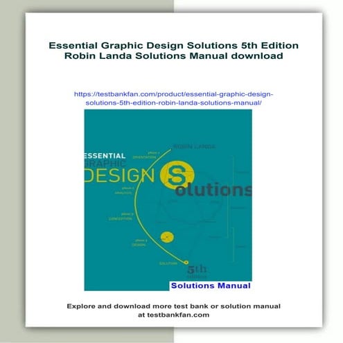 Essential Graphic Design Solutions 5th Edition Robin Landa Solutions ...