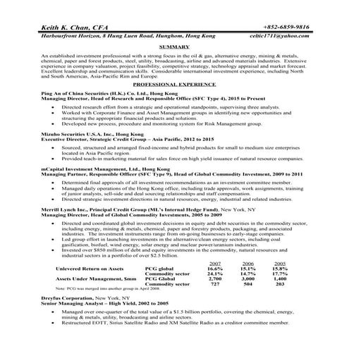 Keith Chan CV 2016 | DOC