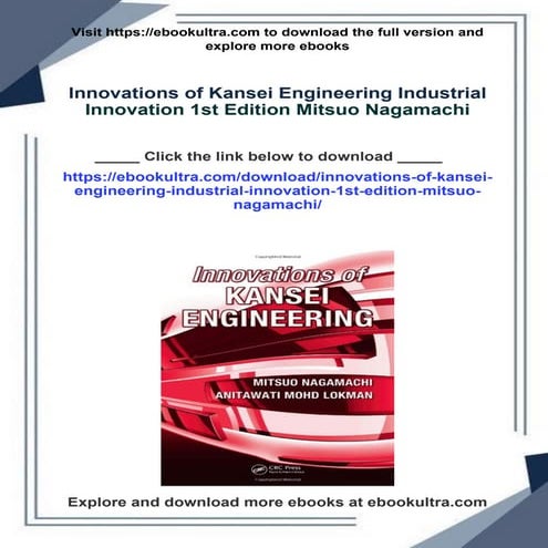 Innovations of Kansei Engineering Industrial Innovation 1st Edition ...
