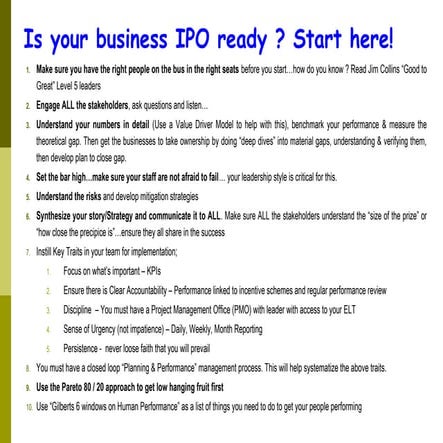 Is your Business IPO ready | PPT | Business Administration | Business