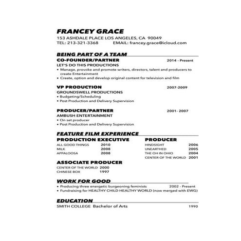 FG resume (2016) | PDF