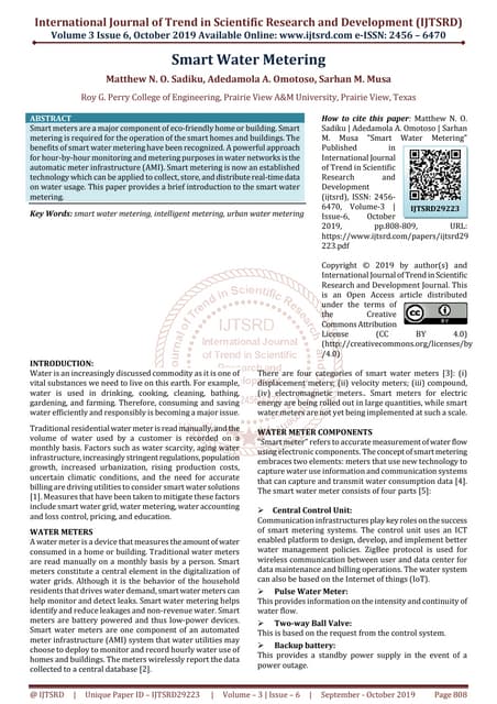 Effective Smart water management with IoT.pdf | Water Services | Home ...