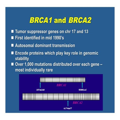 Breast Cancer: A focus on BRCA Mutations. | PPTX
