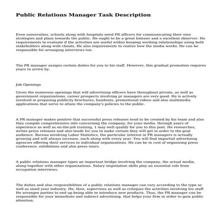Public relations organisation | PPTX