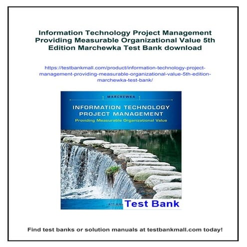 Information Technology Project Management Providing Measurable ...