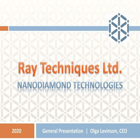 Ray Techniques Nanodiamonds Technologies | PDF