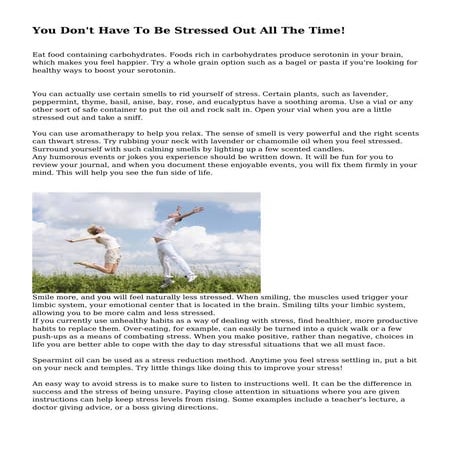 Are You Stressed Out? | PPT