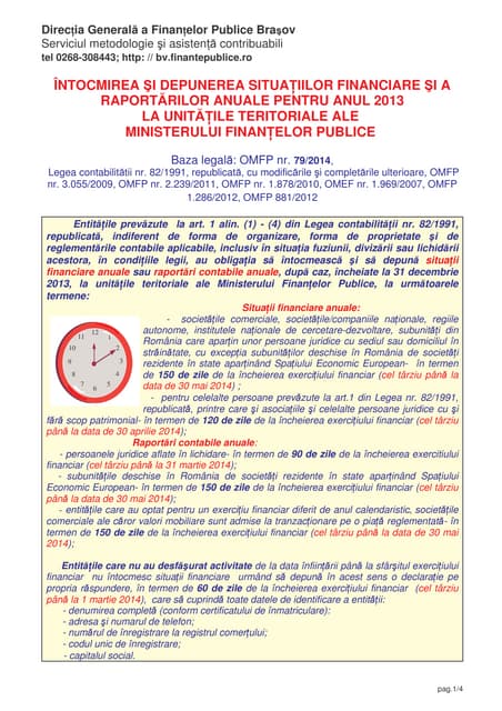 Bilanturi 2017 - ANAF | PDF