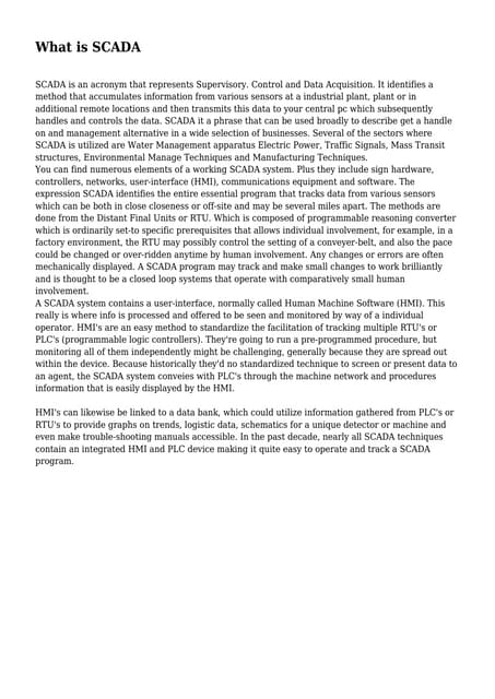 SCADA presentation.pptx | Computing | Technology & Computing